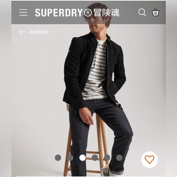 Superdry | Jackets & Coats | Suede Jacket Black By Superdry Tag Still ...